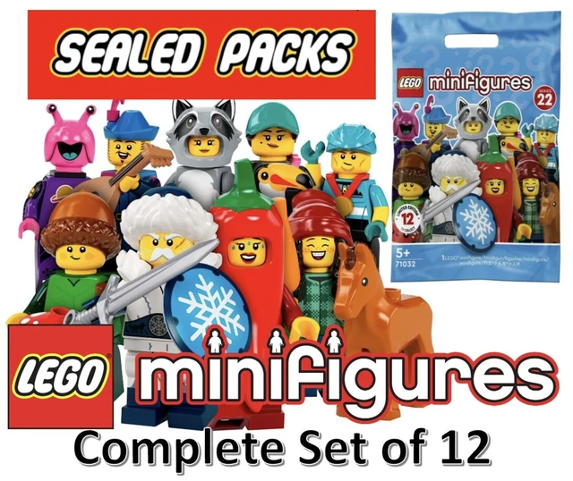 LEGO 71032 SERIES 22 Minifigures Complete Full Set of 12 Sealed Packs ...