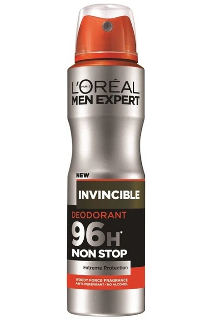 L'ORÉAL HOMME EXPERT Invincible Déodorant 96H Anti-Transpirant 150 ml ...