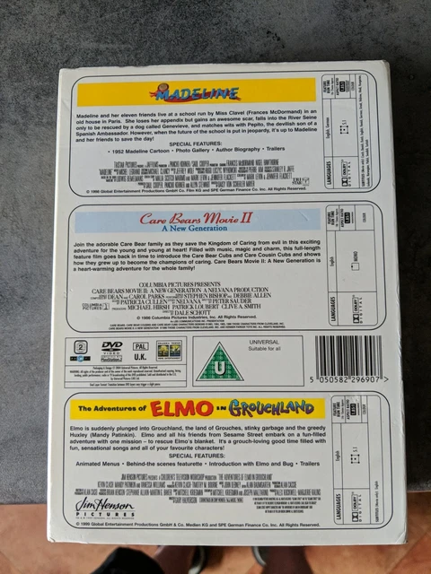 MADELINE/CARE BEARS 2/ELMO In Grouchland [DVD] Box Set Rare £11.11 ...