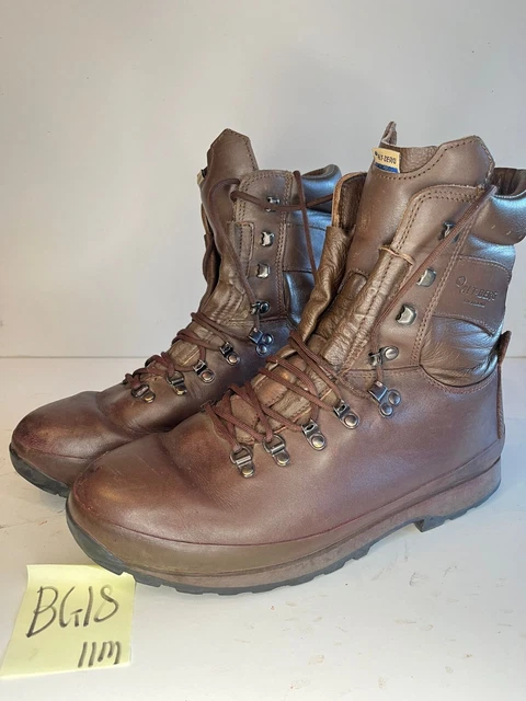 BRITISH ARMY ISSUE Altberg Brown Boots - Size 11M - GRADE 1 Condition # ...