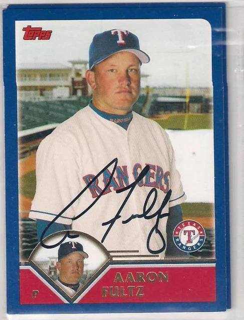 TEXAS RANGERS AARON FULTZ dédicacé 2003 Topps EUR 4,92 - PicClick FR