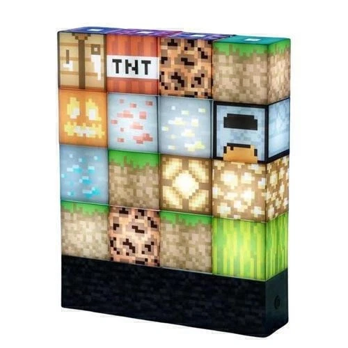 MINECRAFT BUILDING BLOCK Light Desk Lamp Bedroom Light £11.92 - PicClick UK