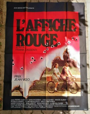 1976 AFFICHE CINÉMA L'AFFICHE ROUGE Film De Frank Cassenti Prix Jean ...