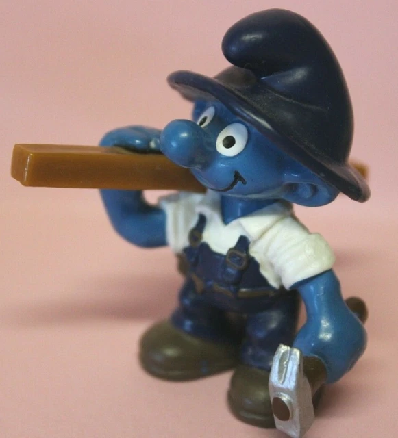 SCHLEICH ® SMURF 20417 new Carpenter Puffi Pitufo Schtroumpf Smurf ...