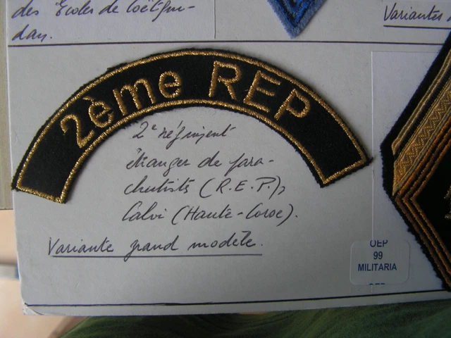 PATCH MILITAIRE 2 eme rep 2 e regiment etranger parachutiste (r 10) EUR ...