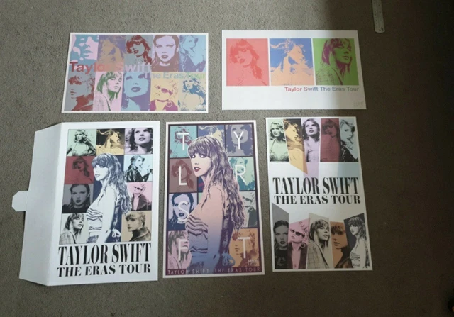 TAYLOR SWIFT THE Eras Tour Vip Poster Set With Envelope £7.50 - PicClick UK