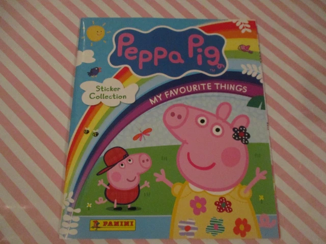 PEPPA PIG MY Favourite Things EMPTY Sticker Book (Panini) New Tv Kids ...