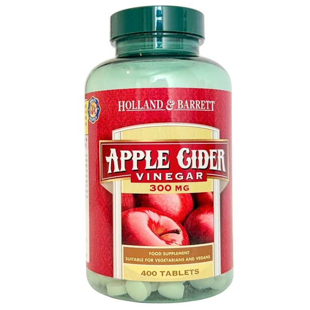 HOLLAND & BARRETT Apple Cider Vinegar 400 Tablets 300mg £13.60 ...