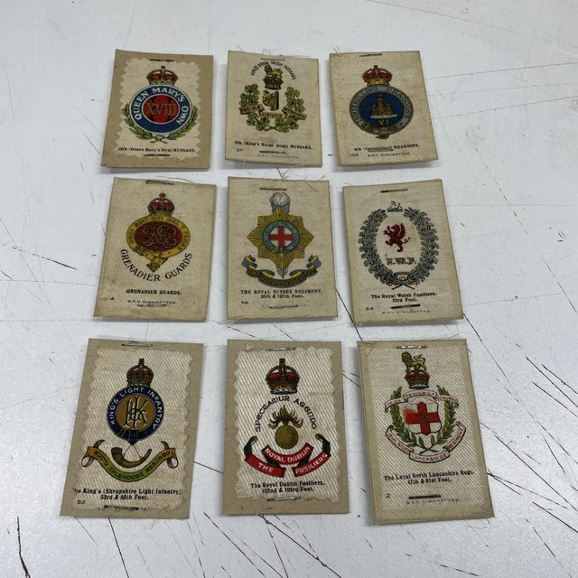 VINTAGE LOT G British Army War Crests Badges Cigarette BDV Card Silk Monarch $9.99 - PicClick AU