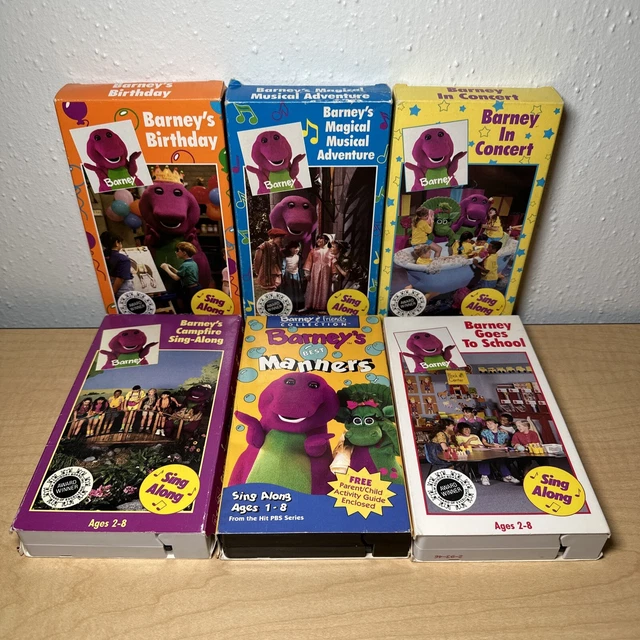VINTAGE BARNEY THE Purple Dinosaur VHS Tapes - Lot of 6 (L3) £29.44 ...