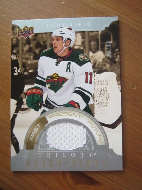 2022-23 UD TRILOGY Generations #TG-19A Zach Parise Minnesota Wild Game ...