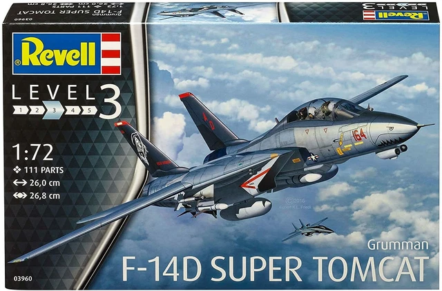 REVELL PLANE MODEL Kit aircraft Fighter Jet Top Gun F14 Tomcat F16 War ...