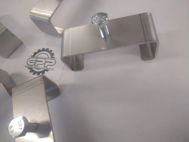 CONCRETE FENCE POST Brackets Clamps STAINLESS STEEL for H Section ...