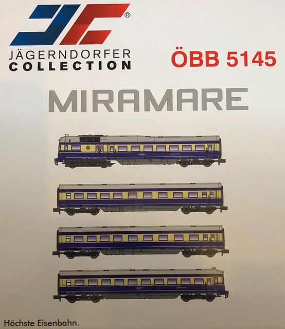 JAEGERNDORFER JC75412 - DCC Sound Dieseltriebw. 4-tlg 5145 Miramare ÖBB ...