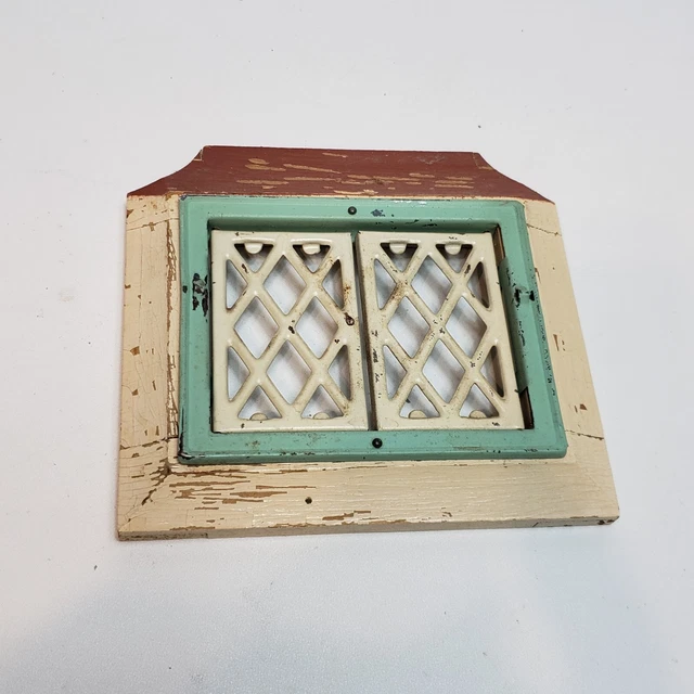 VTG MASONITE RICH Keystone Window And Frame Only. Dollhouse Replacement ...