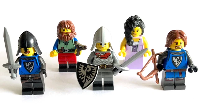 LEGO BUILD A Minifigure (BAM) CASTLE Chevaliers Knight Black Falcon ...
