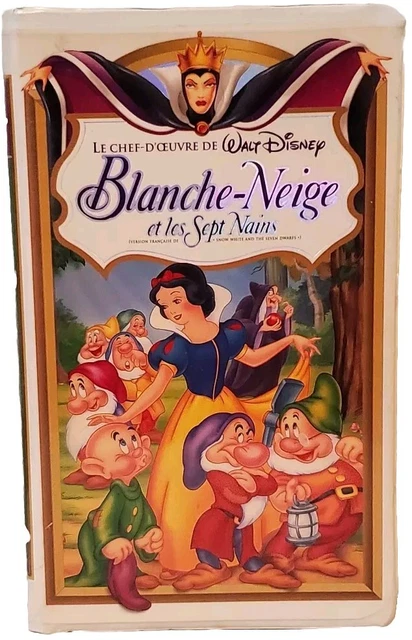 WALT DE DISNEY Blanche-Neige Nains VHS Bande 84 Minutes French $34.99 ...
