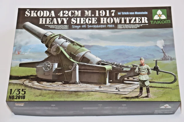 TAKOM 2018 SKODA 42CM M.1917 HEAVY SIEGE HOWITZER w/ERICH VON MANSTEIN ...