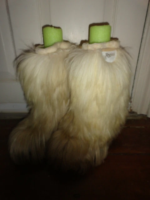 ROLUC IDEAL 'REGINA' Goat Hair Yetti Boots ITALY 35/36 £79.93 - PicClick UK