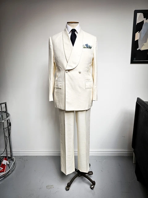 HUNTSMAN BESPOKE SAVILE Row Double Breasted Suit - 42 Chest £800.00 ...