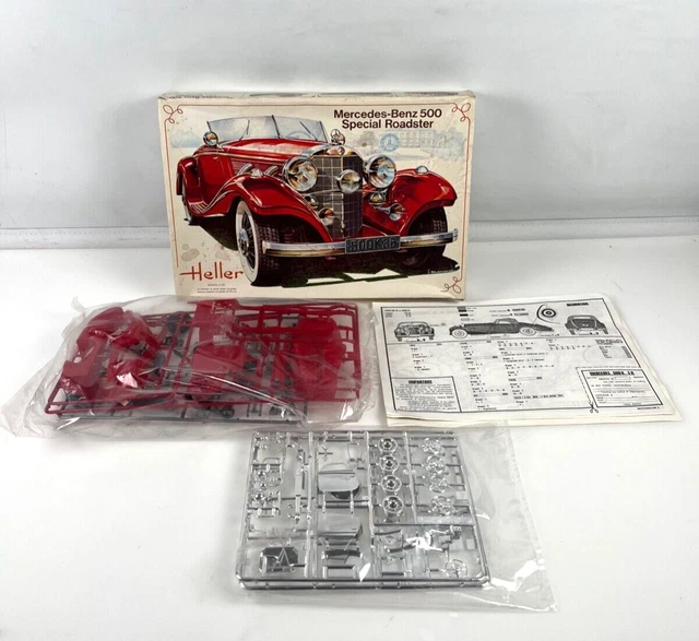 1979 HELLER 1:24 Mercedes-Benz 500 Special Roadster Model Kit *New* £29 ...