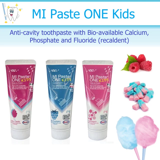 DENTAL MI PASTE One Kids Anti-cavity toothpaste Rebuilds Enamel with ...