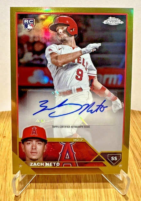 2023 TOPPS CHROME Update ZACH NETO/50 ORO Rookie RC Auto LA Angels EUR ...