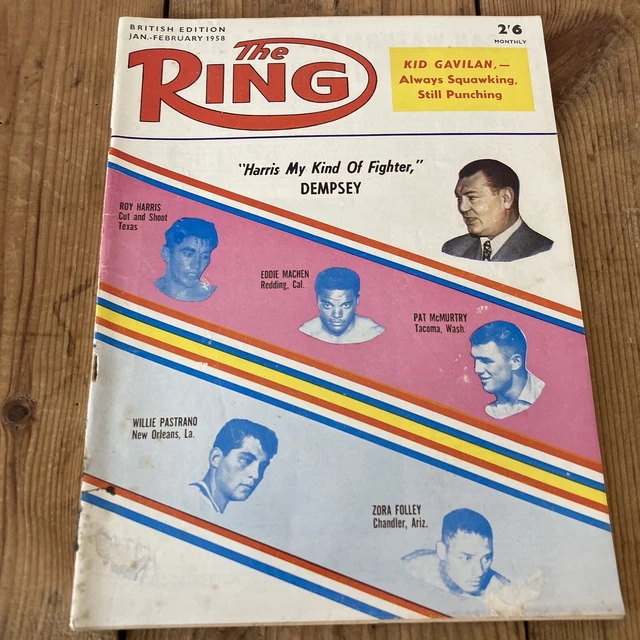 VINTAGE THE RING Boxing Magazine 1958 British Editions Floyd Patterson ...