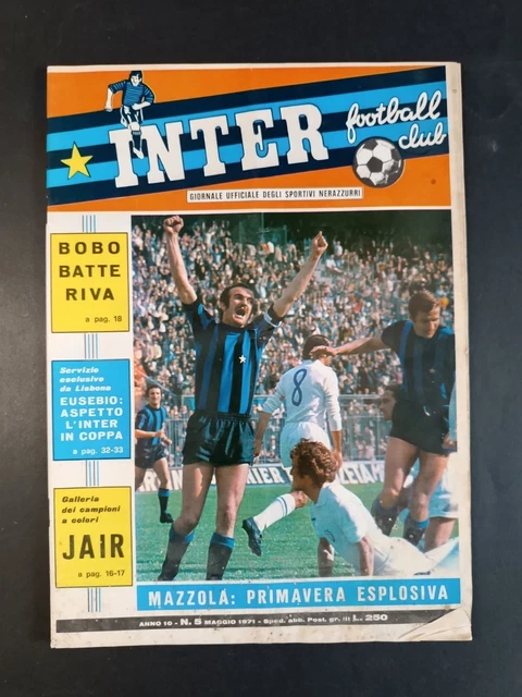 RIVISTA INTER FOOTBALL club n 5 - 1971 - MAzzola EUR 15,00 - PicClick IT