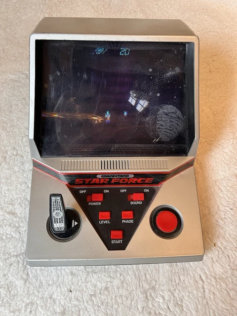 GRANDSTAND STAR FORCE Tabletop Game LCD Electronic Space Battle Working ...