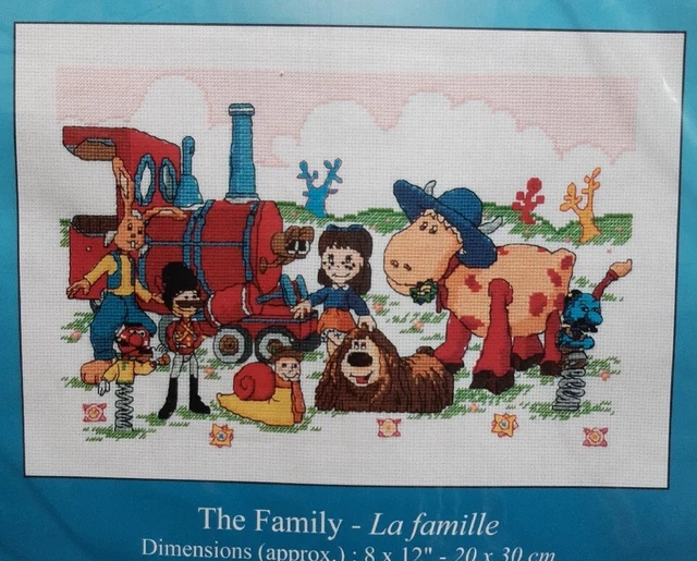 THE MAGIC ROUNDABOUT FAMILY CROSS STITCH KIT by DMC £28.00 - PicClick UK