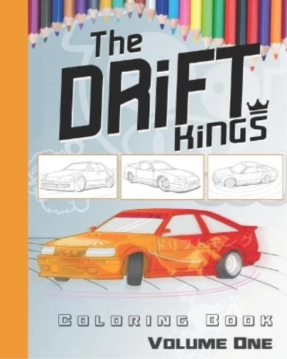 NICHOLAS ROBUS DRIFT Car Coloring Book (Poche) Drift Car Coloring Books ...