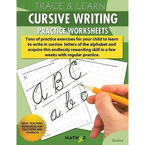 TRACE & LEARN - Cursive Writing: Practice Worksheets - Paperback ...