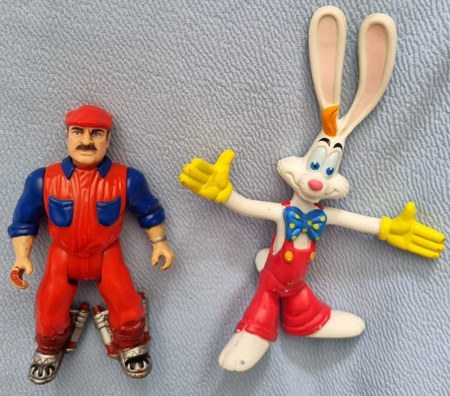 VINTAGE SUPER MARIO Bros. Bob Hoskins action figure. Damaged. Roger ...