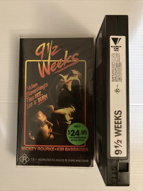 9 AND 1/2 Weeks [VHS] Roadshow PSO Big Box Video Tape Rourke Basinger ...