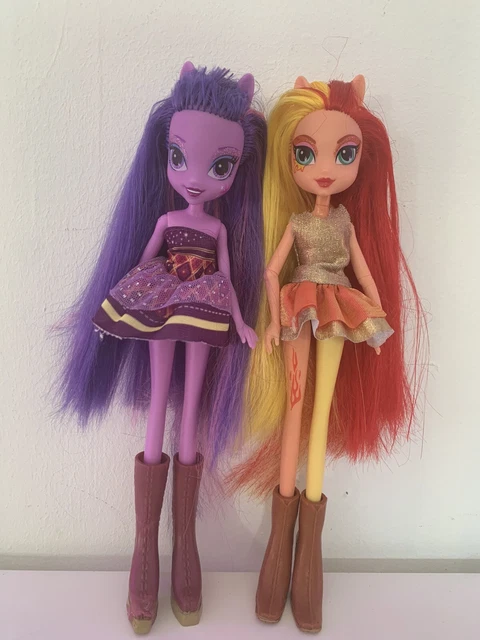 EQUESTRIA GIRLS SUNSET Shimmer and Twilight Sparkle dolls My Little Pony EUR 11,72 - PicClick FR