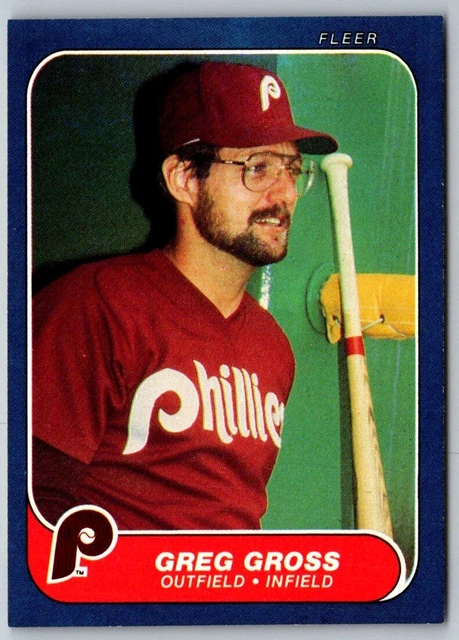1986 FLEER GREG Gross #441 Phillies de Philadelphie EUR 2,11 - PicClick FR