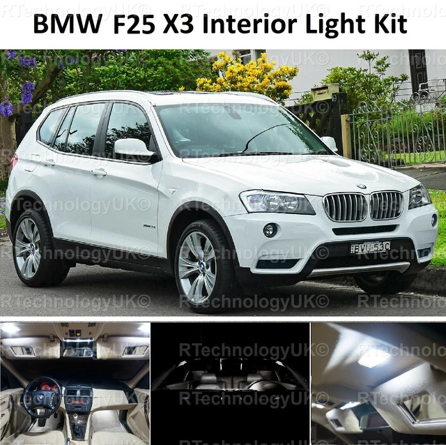 PREMIUM FOR BMW X3 F25 2010 - 2018 INTERIOR LED LIGHT BULK KIT WHITE ...
