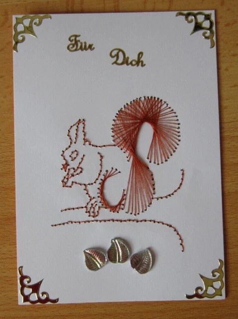 FADENGRAFIK GLÜCKWUNSCH GLÜCKWUNSCHKARTE; Doppel- Karte: EUR 1,15 ...