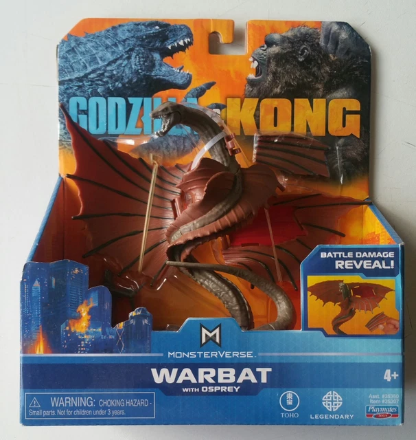 GODZILLA VS KONG Playmates MonsterVerse WARBAT WITH OSPREY - NEUF ...