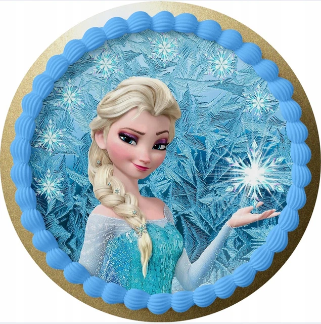 ESSBAR ELSA FROZEN Tortenaufleger Torte Tortenbild Zuckerbild + Text ...