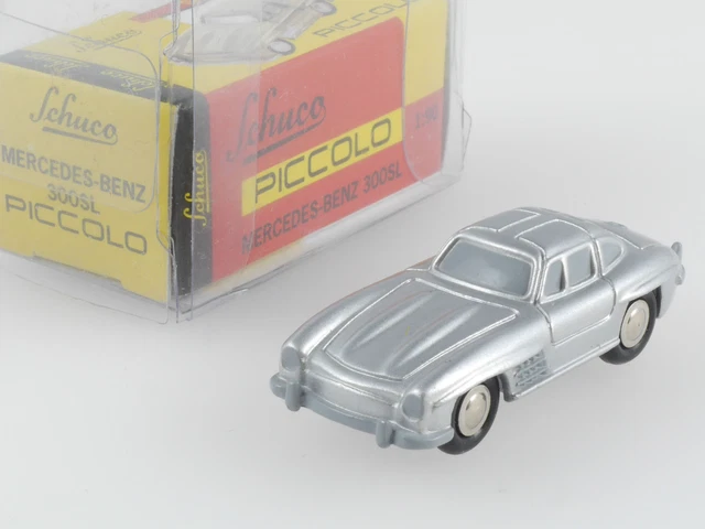 SCHUCO 01391 PICCOLO Mercedes MB 300 Sl W198 Silver Without Star Ob ...
