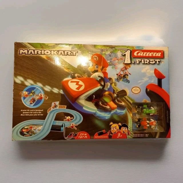 CARRERA FIRST MARIO Kart Super Mario vs Luigi On The Track Race Car Set ...