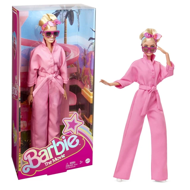 BARBIE THE MOVIE Pink Power Jumpsuit Doll Margot Robbie Brand New In ...
