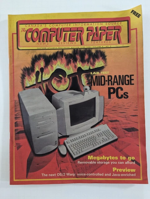 VINTAGE MAGAZINE COMPUTER Paper Computer Info Resource June 1996 £11.08 ...