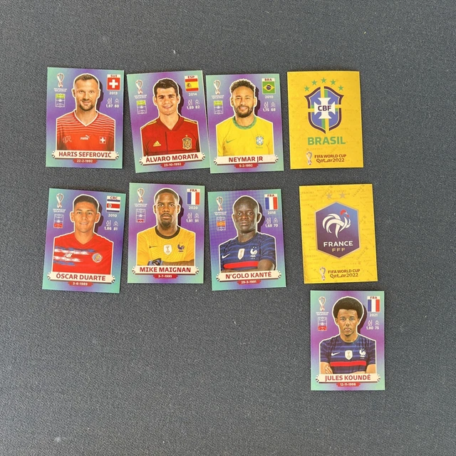 PANINI FOOT FIFA WORLD CUP QATAR 2022 : 9 IMAGES STICKERS France Bresil EUR 2,00 - PicClick FR