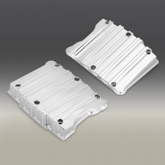 CHROMED GAUGE ROCKER Box Top Cover For Harley Twin Cam Street Glide ...