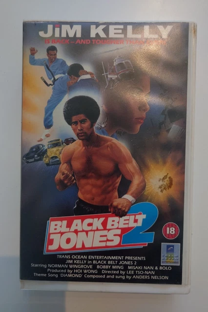 VHS TAPE - BLACK BELT JONES 2 Jim Kelly Enter The Dragon Blaxploitation ...