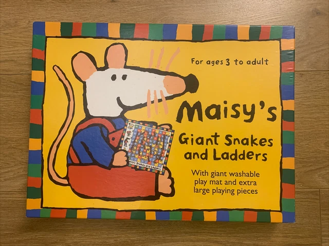 RARE VINTAGE MAISY Mouse Giant Snakes and Ladders Game 2000 - Washable ...