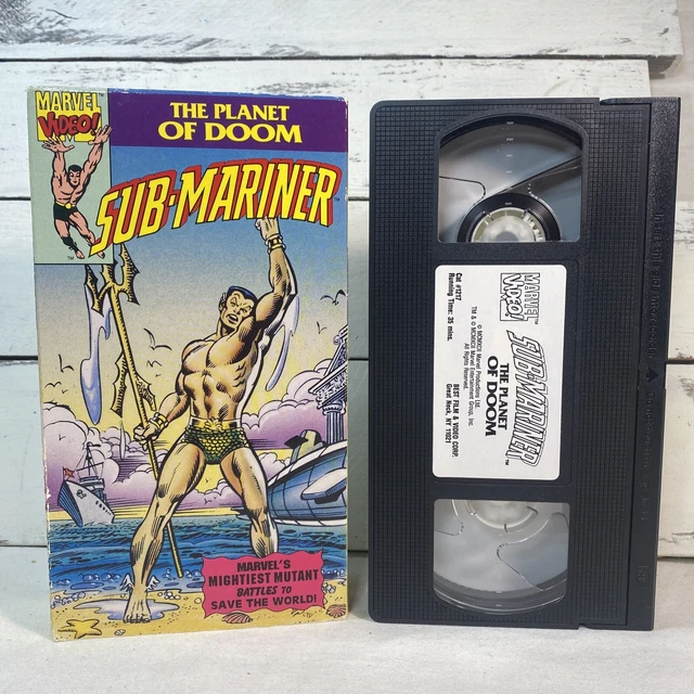 SUB-MARINER: THE PLANET of Doom (VHS, 1992, animated) Marvel Mutants £ ...
